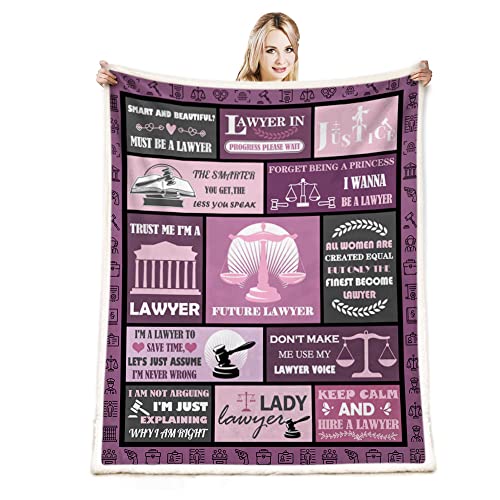 CYREKUD Lawyer Gifts for Women Blanket,Lawyer School Gifts Throw Blanket,Gifts for Lawyer Blanket,Lawyer Gifts for Lawyer Graduation Students,Lawyer Blanket for Christmas Sofa Lawyer Decor 50x 60