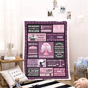 CYREKUD Lawyer Gifts for Women Blanket,Lawyer School Gifts Throw Blanket,Gifts for Lawyer Blanket,Lawyer Gifts for Lawyer Graduation Students,Lawyer Blanket for Christmas Sofa Lawyer Decor 50x 60