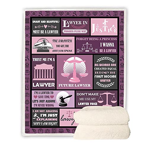 CYREKUD Lawyer Gifts for Women Blanket,Lawyer School Gifts Throw Blanket,Gifts for Lawyer Blanket,Lawyer Gifts for Lawyer Graduation Students,Lawyer Blanket for Christmas Sofa Lawyer Decor 50x 60