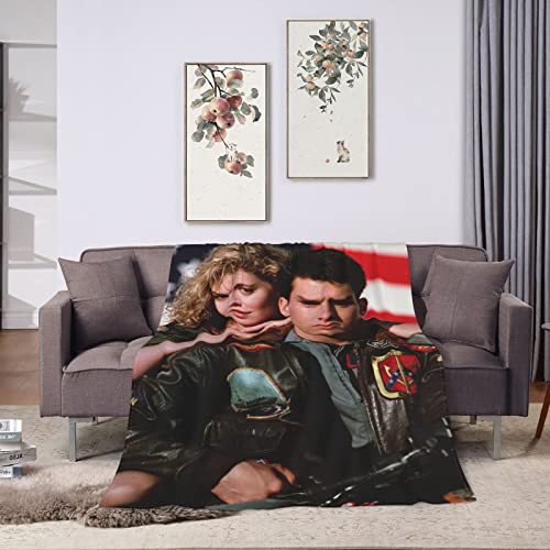 Tom Cruise Blanket Ultra-Soft Micro Fleece Lightweight Warm Throw Blanket Suitable for Bedrooms Sofa and Travel Air Conditioning