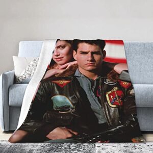 Tom Cruise Blanket Ultra-Soft Micro Fleece Lightweight Warm Throw Blanket Suitable for Bedrooms Sofa and Travel Air Conditioning