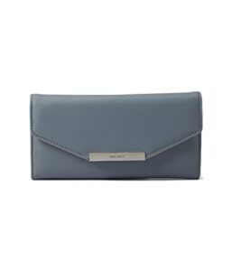 nine west verna check wallet slate one size