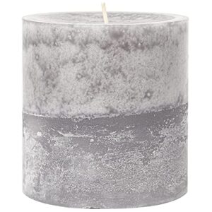 grey skies pillar candle