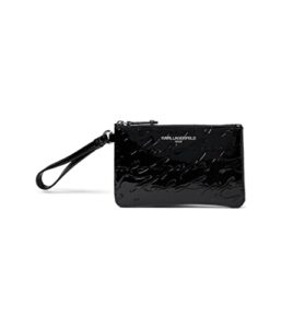 karl lagerfeld paris slg essential embossed patent, black/silver