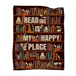 riediovs book lovers gifts blanket for women-gifts for book lovers-librarian gifts-60′ x 50′ reading blanket for book lovers on birthday christmas -1, 60’x50′