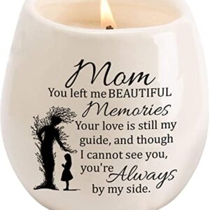 Mom Memorial Candle| Memorial Gift Sympathy Gift for Daughter Loss of Mother| in Loving Memory of Mother in Heaven, Daughter Remembers Mother Soy Wax Candle Jar TNC2