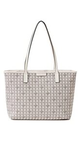 tory burch women’s ever-ready small tote, new ivory, off white, grey, print, one size