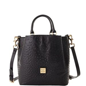 dooney & bourke ostrich small barlow top handle bag