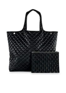 haute shore – icon night tote bag, black, one_size