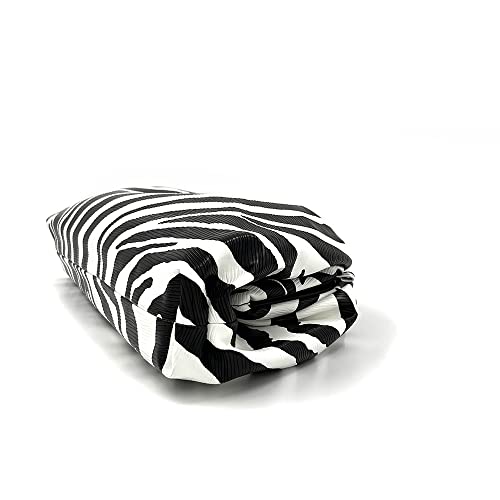 Women's Zebra Print Pouch Bag Cloud-Shaped Dumpling Clutch Toothpick Pattern Anti-Scratch Purse Ruched Leather Shoulder bag (Zebra)