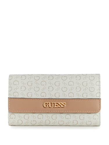 GUESS Factory Women's Ellison Slim Clutch Wallet White