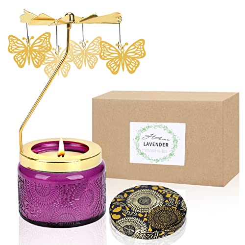 HADM Mothers Day Gifts Butterfly Gifts for Women Rotating Scented Candles Set Romantic Gifts Unique Candle Gifts Birthday Anniversary Valentines Day Gifts for Her,Him,Friends,Mom and Wife