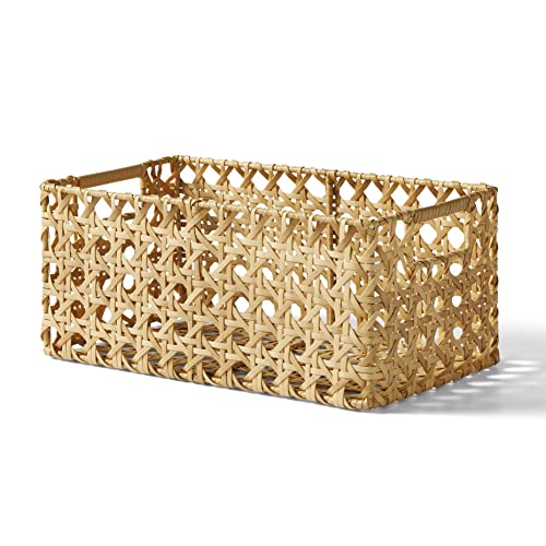 Natural Cane Weave Basket Set, 2-Piece - Easy to use