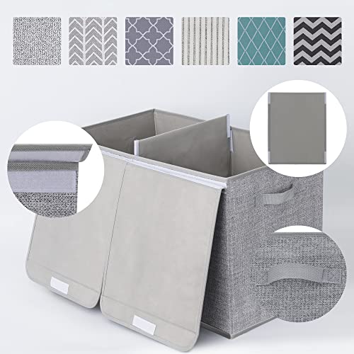 GRANNY SAYS Bundle of 1-Pack Stuffed Animal Storage Box & 2-Pack Jeans Organizer for Closet