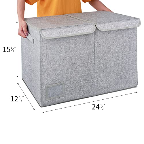 GRANNY SAYS Bundle of 1-Pack Stuffed Animal Storage Box & 2-Pack Jeans Organizer for Closet