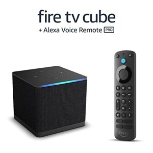 Fire TV Cube with Alexa Voice Remote Pro