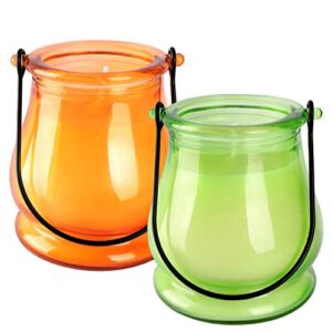 2 Pack Jar Citronella Candles, Large Citronella Candles Outdoor, Candles Gift Set, 2x10 oz Travel Jar Citronella Candles for Indoor