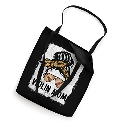 Violin Mom Violin Player Mother Messy Bun Women Violinist Tote Bag