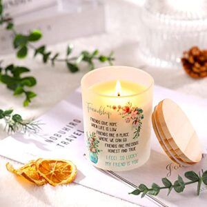 Friendship Candle Gift Birthday Gifts for Women Friendship Gifts for Women Friend Candle Happy Birthday Candles Gifts for Women Friends Girlfriends Boyfriends Couples (Fresh Style)