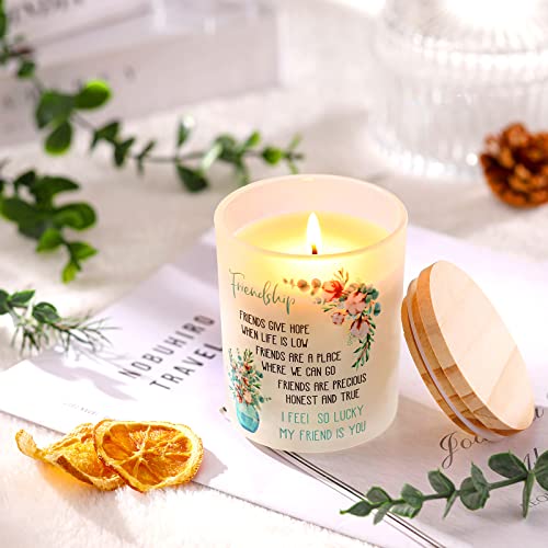 Friendship Candle Gift Birthday Gifts for Women Friendship Gifts for Women Friend Candle Happy Birthday Candles Gifts for Women Friends Girlfriends Boyfriends Couples (Fresh Style)