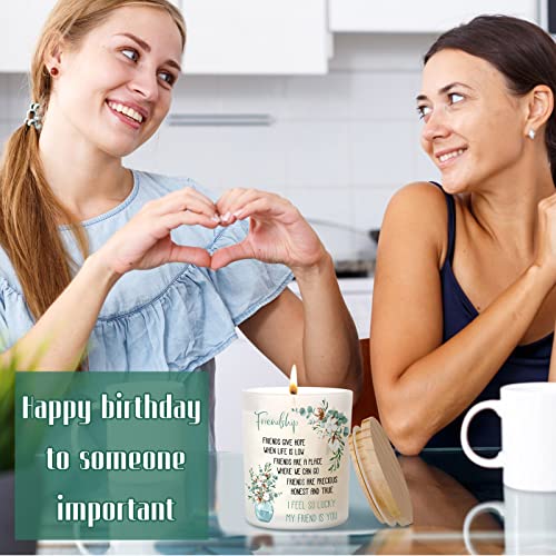 Friendship Candle Gift Birthday Gifts for Women Friendship Gifts for Women Friend Candle Happy Birthday Candles Gifts for Women Friends Girlfriends Boyfriends Couples (Fresh Style)