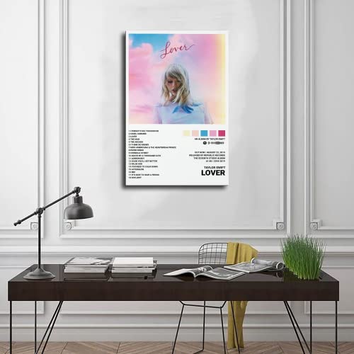 YANSHENG Music Poster Lover By Swift Canvas Poster Unframe: 12x18inch(30x45cm)