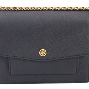 Tory Burch 145218 Robinson Black Saffiano Leather With Gold Hardware Women's Crossbody/Shoulder Bag