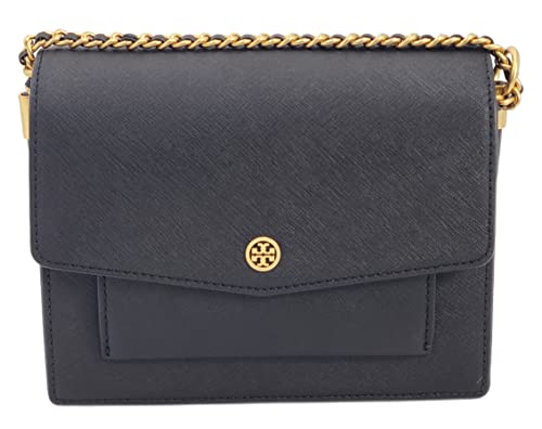 Tory Burch 145218 Robinson Black Saffiano Leather With Gold Hardware Women's Crossbody/Shoulder Bag