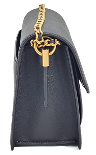 Tory Burch 145218 Robinson Black Saffiano Leather With Gold Hardware Women's Crossbody/Shoulder Bag