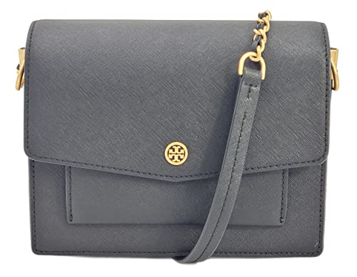 Tory Burch 145218 Robinson Black Saffiano Leather With Gold Hardware Women's Crossbody/Shoulder Bag