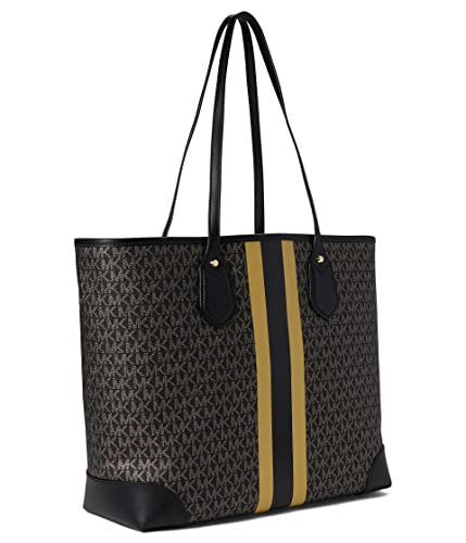 Michael Kors Eva Large Tote Black/Gold One Size