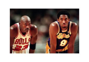 kobe & jordan poster basketball sports the best basketball player wall art print posters, 24×36(60×91.5cm)