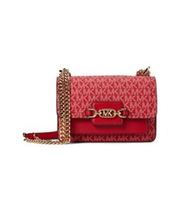 michael kors heather extra small crossbody crimson one size