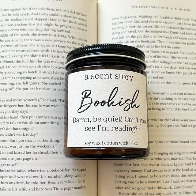 A Scent Story Candles, Damn, Be Quiet! Can't You See I'm Reading? Scented Candle, Candle Gift, Bookish Candle, Quote, Book Lovers, Gift for Mom/Wife