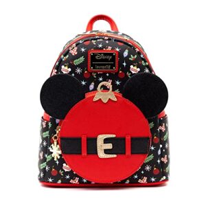 loungefly disney mini backpack, mickey mouse ornament holiday mini backpack, magic kingdom