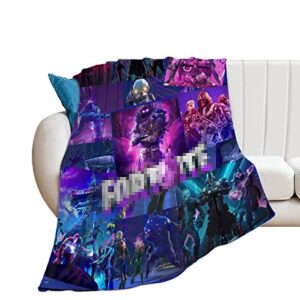 anime game fans super soft anti-pilling flannel throw blanket for sofa bed car teenagers adults 40″x50″