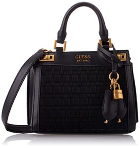 guess us katey woven mini satchel