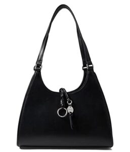 calvin klein porter satchel black/silver one size