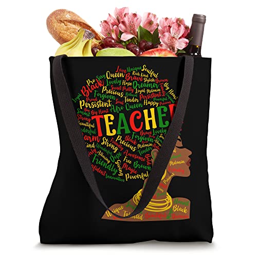 Black Smart Teacher Woman Pride Black History Month Tote Bag