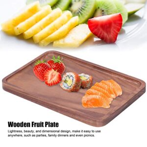 Wooden Cutting Board, Super Thick Walnut Cutting Board Set Square Decorative Fruit Tray Wooden, for Kitchen Vegetables and Fruits(25 * 17 * 1.5)