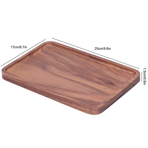 Wooden Cutting Board, Super Thick Walnut Cutting Board Set Square Decorative Fruit Tray Wooden, for Kitchen Vegetables and Fruits(25 * 17 * 1.5)