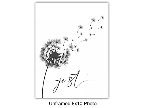 Just Breathe Poster Set 11x14 - Positive Quotes Wall Decor - Encouragement Gifts for Women - Inspirational Quotes Wall Art & Decor - Uplifting Gift for Women - Bedroom Wall Art - Living room Wall Art