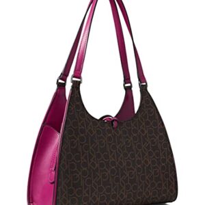 Calvin Klein Porter Shopper Brown/Khaki/Raspberry One Size