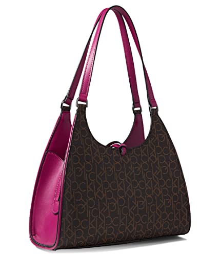 Calvin Klein Porter Shopper Brown/Khaki/Raspberry One Size