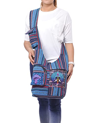 THE COLLECTION ROYAL Graphic Crossbody Bag for Women, Boho Purse, Boho Bag, Hippie Bag, Indie Tote Bag, Cloth Purse for Women