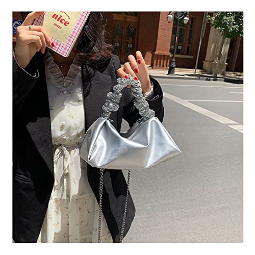 Rhinestone Evening Bag Clutch Purses for Women Mini Black Velvet Handbag Bag Diamond Purses