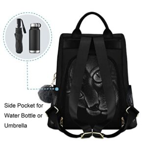 Fustylead Black Cat Backpack Purse for Women Anti Theft Fashion Back Pack Shoulder Bag