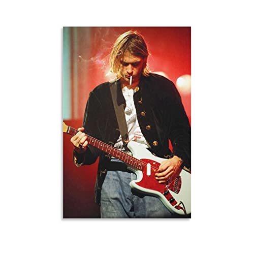 XDE Singer Poster Kurt Cobain Poster Poster Decorative Painting Canvas Wall Posters And Art Picture Print Modern Family Bedroom Decor Posters 12x18inch(30x45cm)