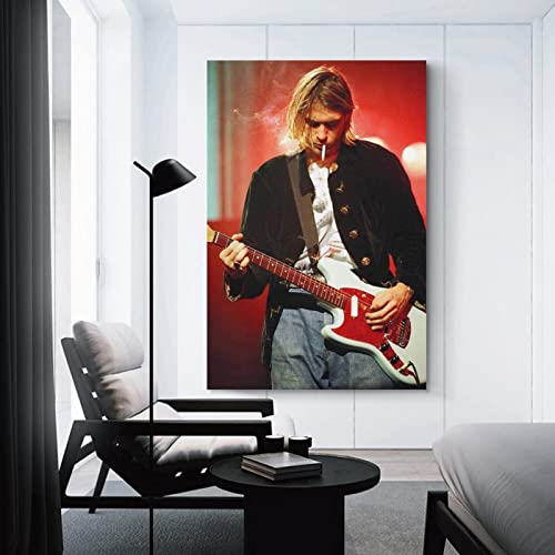 XDE Singer Poster Kurt Cobain Poster Poster Decorative Painting Canvas Wall Posters And Art Picture Print Modern Family Bedroom Decor Posters 12x18inch(30x45cm)