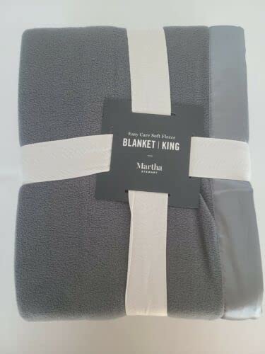 Martha Stewart Easy Care Soft Fleece Blanket Queen (Castlerock)